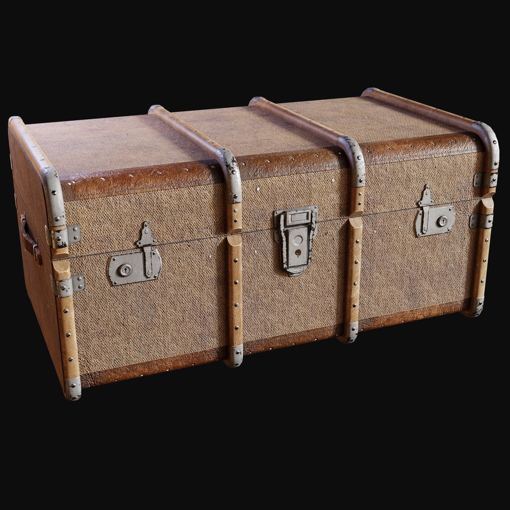 Short Steamer Trunk Brown | Bags & Suitcases models | Blendkit
