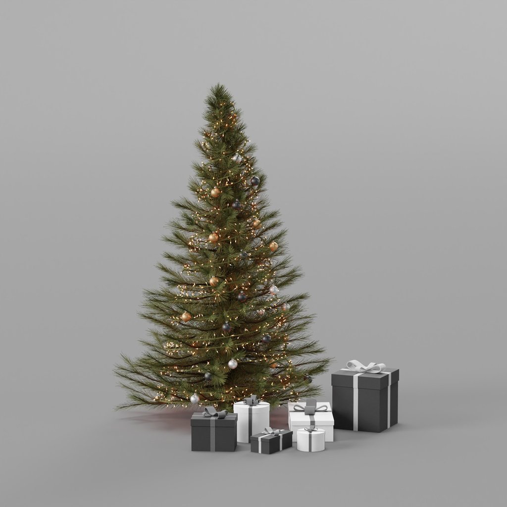 Christmas Tree | FREE Interior Design models | BlenderKit