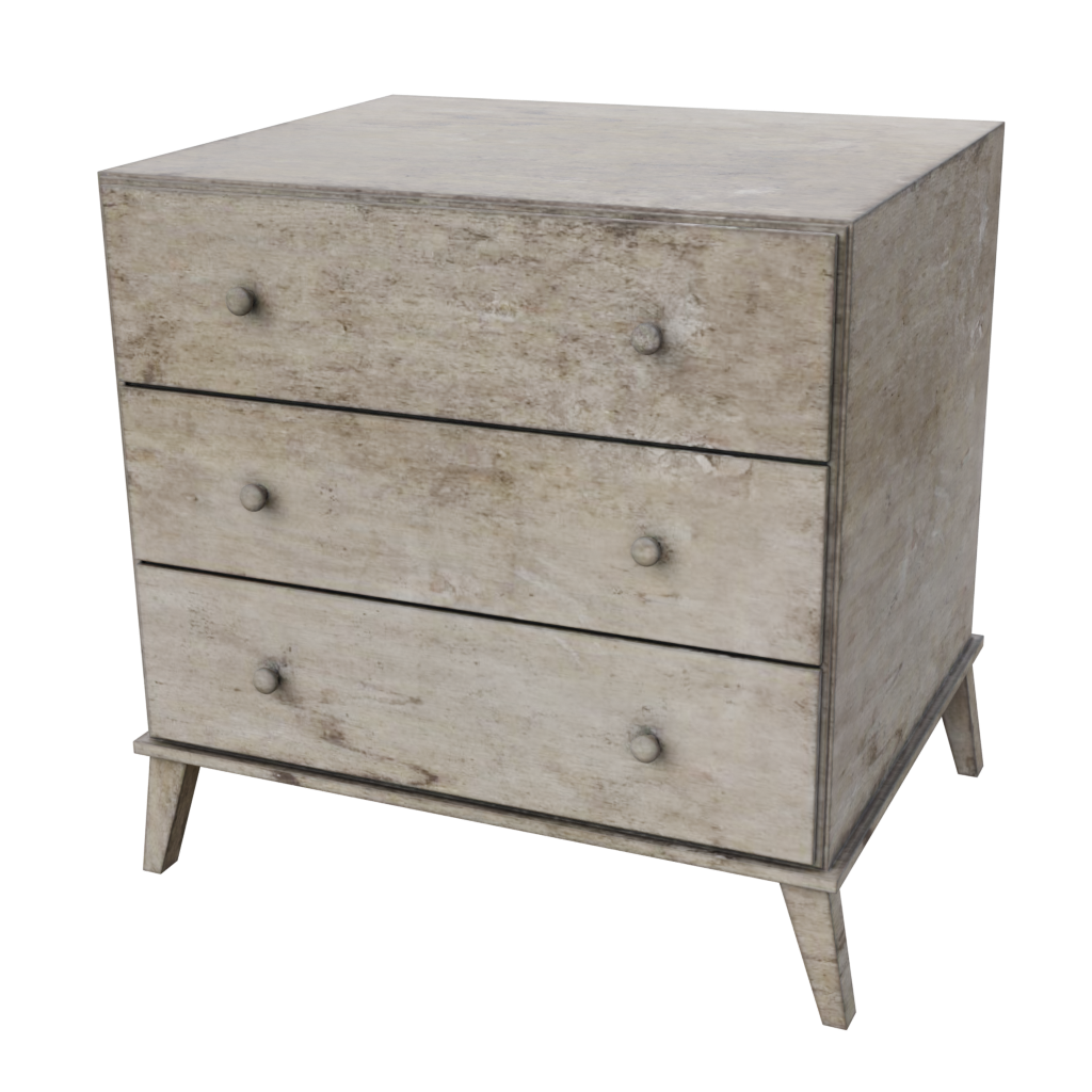 Wooden night stand.010 - 2 | Tables models | BlenderKit