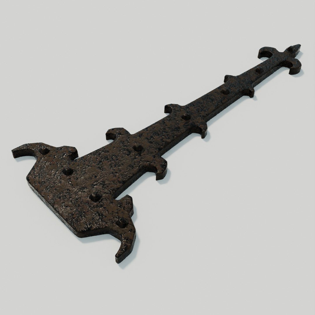 Cast Iron Hinge | Doors models | BlenderKit