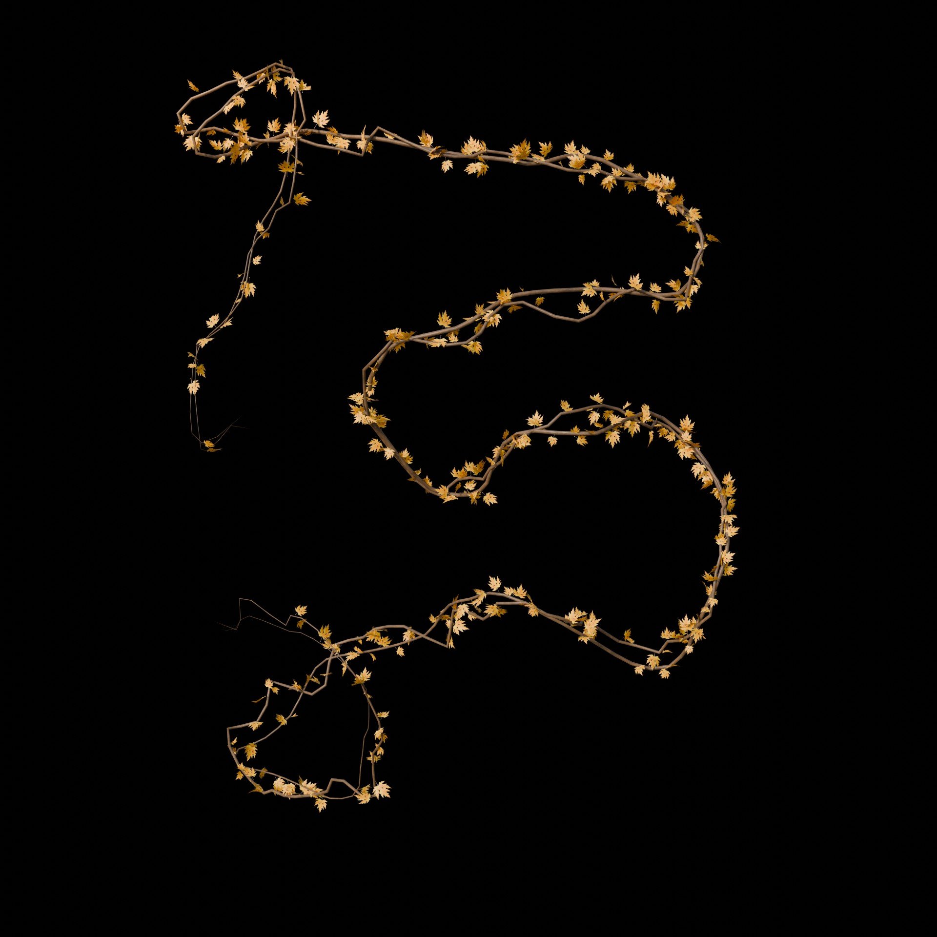 Climbing Vine - Leaf 07 | FREE Modifiers models | BlenderKit