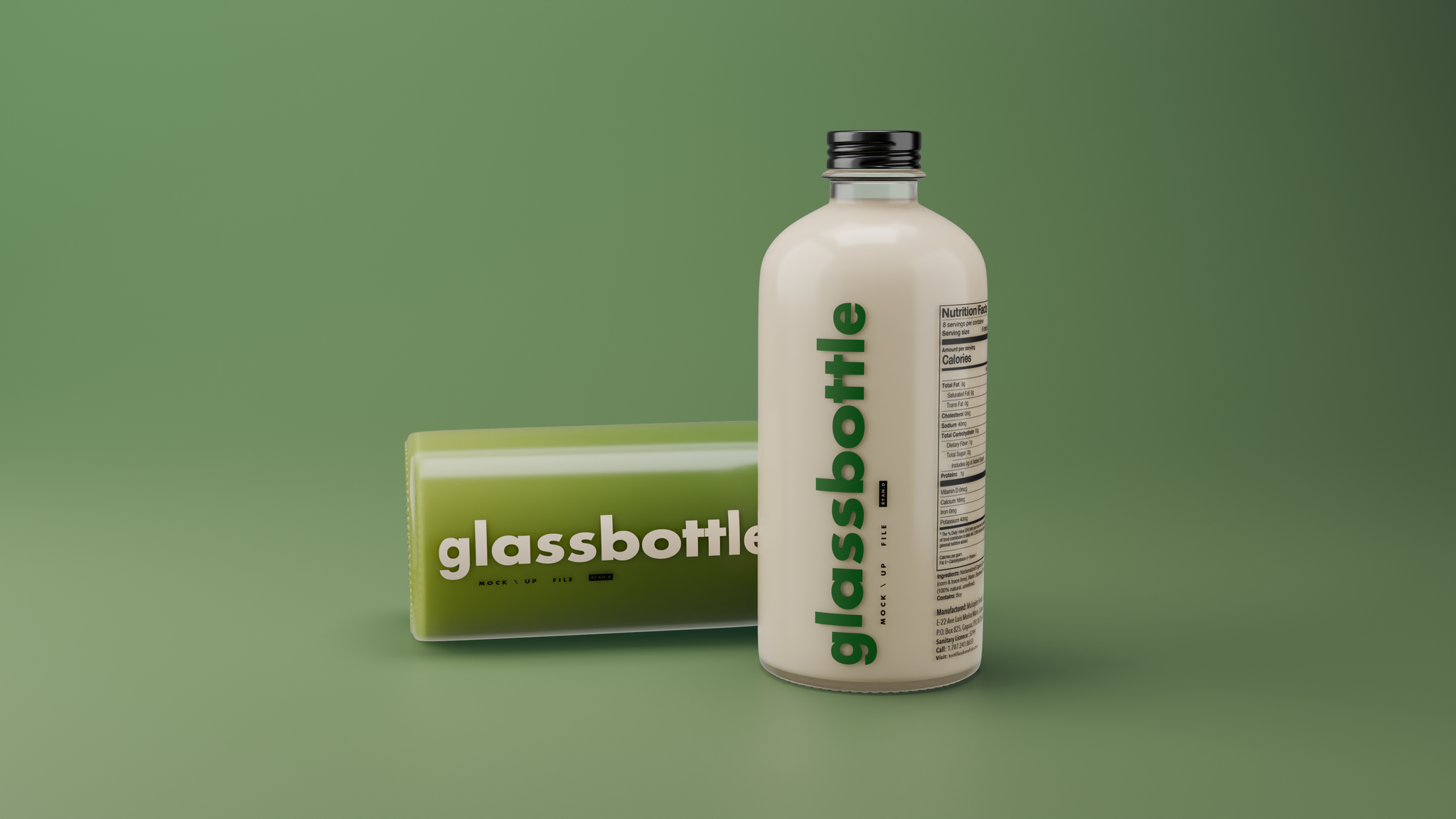 GlassBottle Version04 | Mockup scenes | BlenderKit
