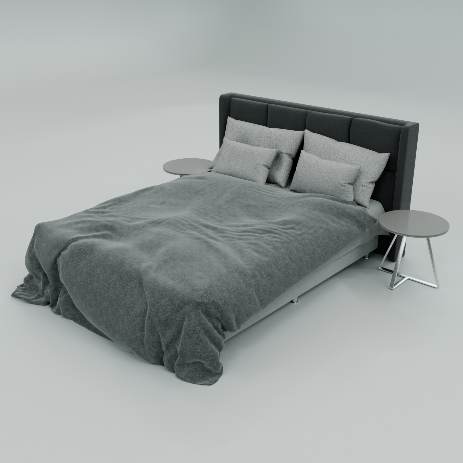 Double Bed complete | FREE Architecture models | BlenderKit
