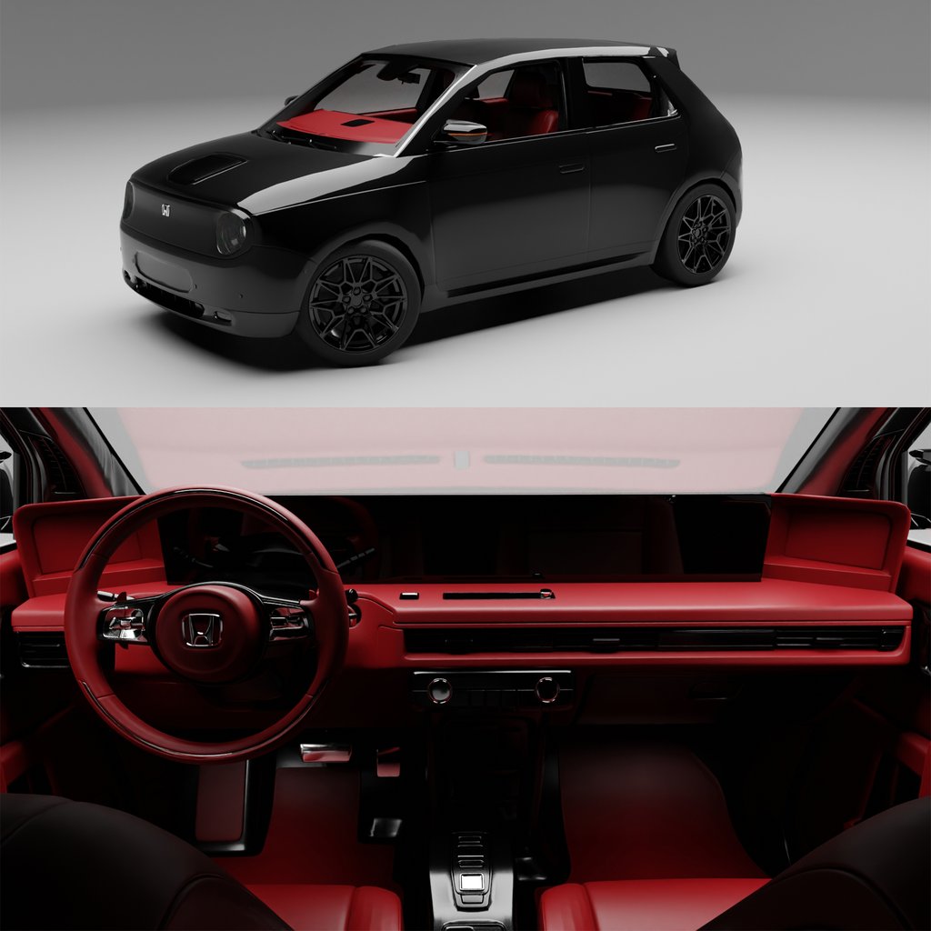 Honda E(Rigged) | Luxury Cars models | BlenderKit