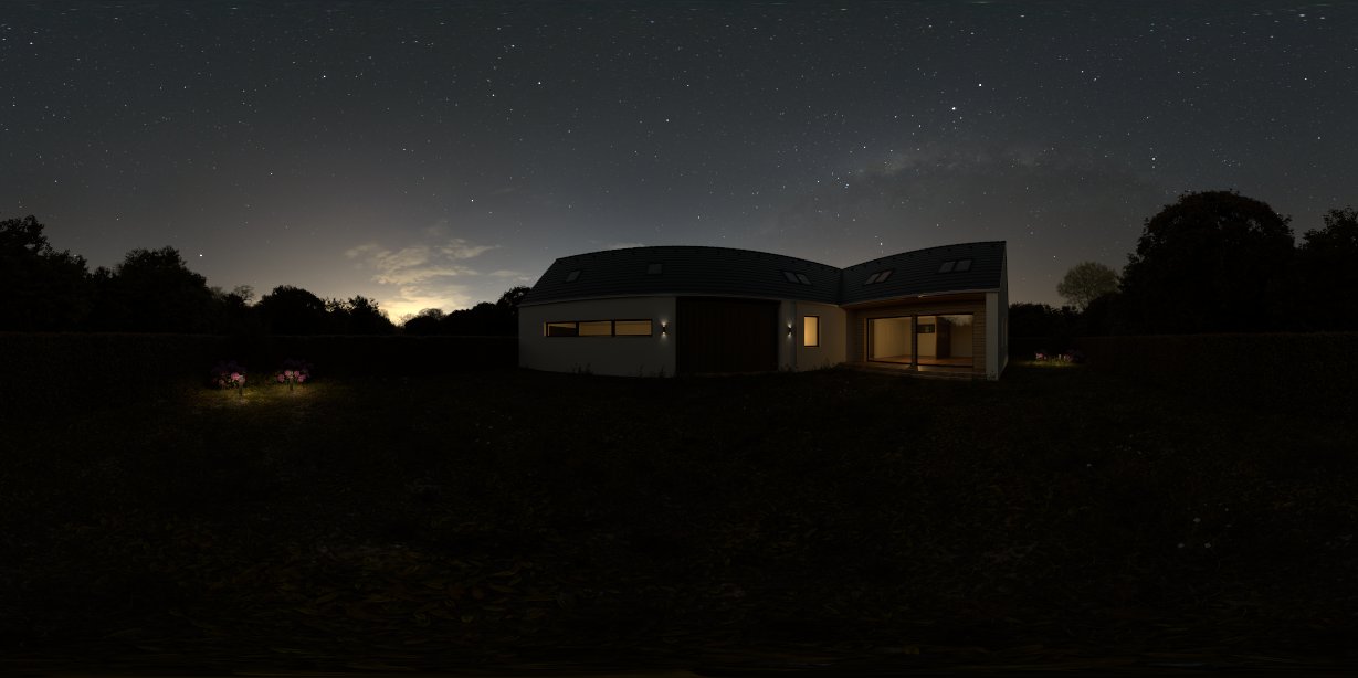 Garden Fall Night | Nature HDRis | BlenderKit