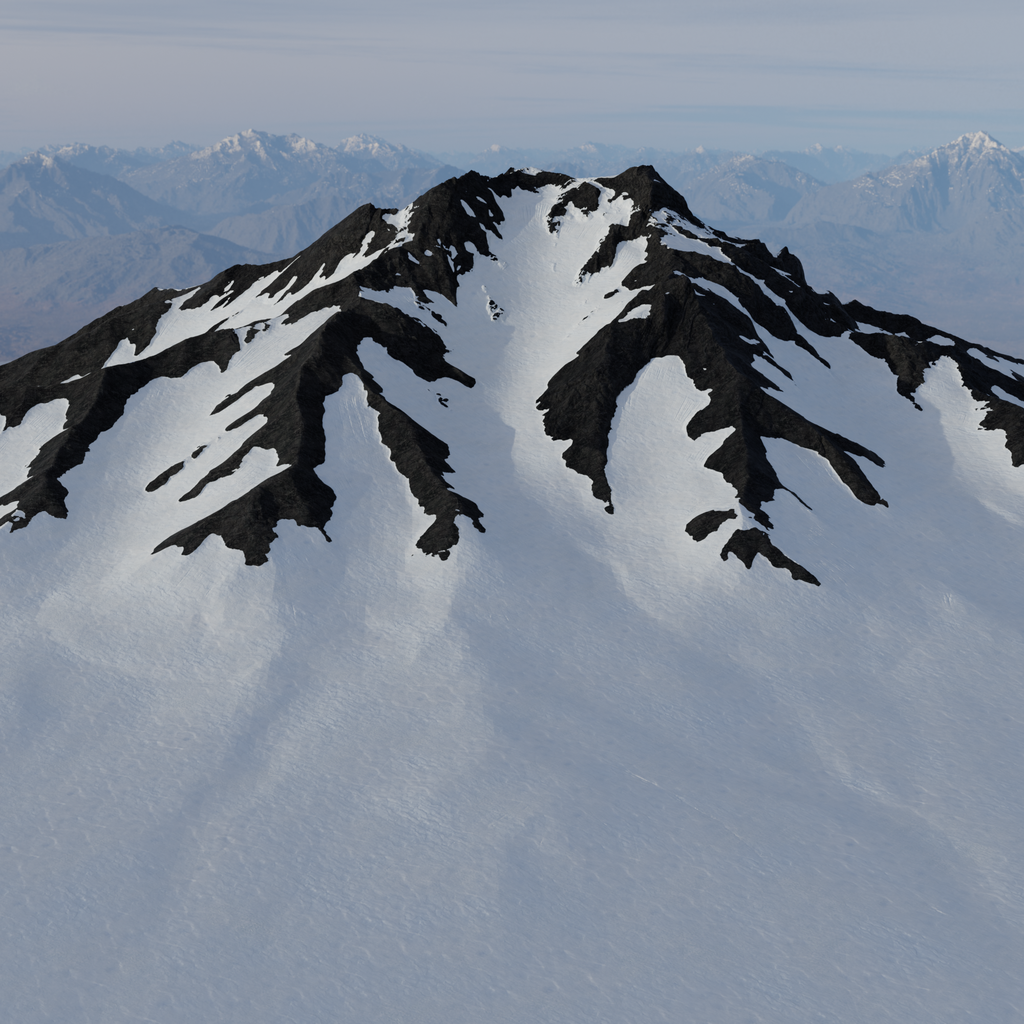 Snow Mountain Terrain Winter | Terrains models | BlenderKit