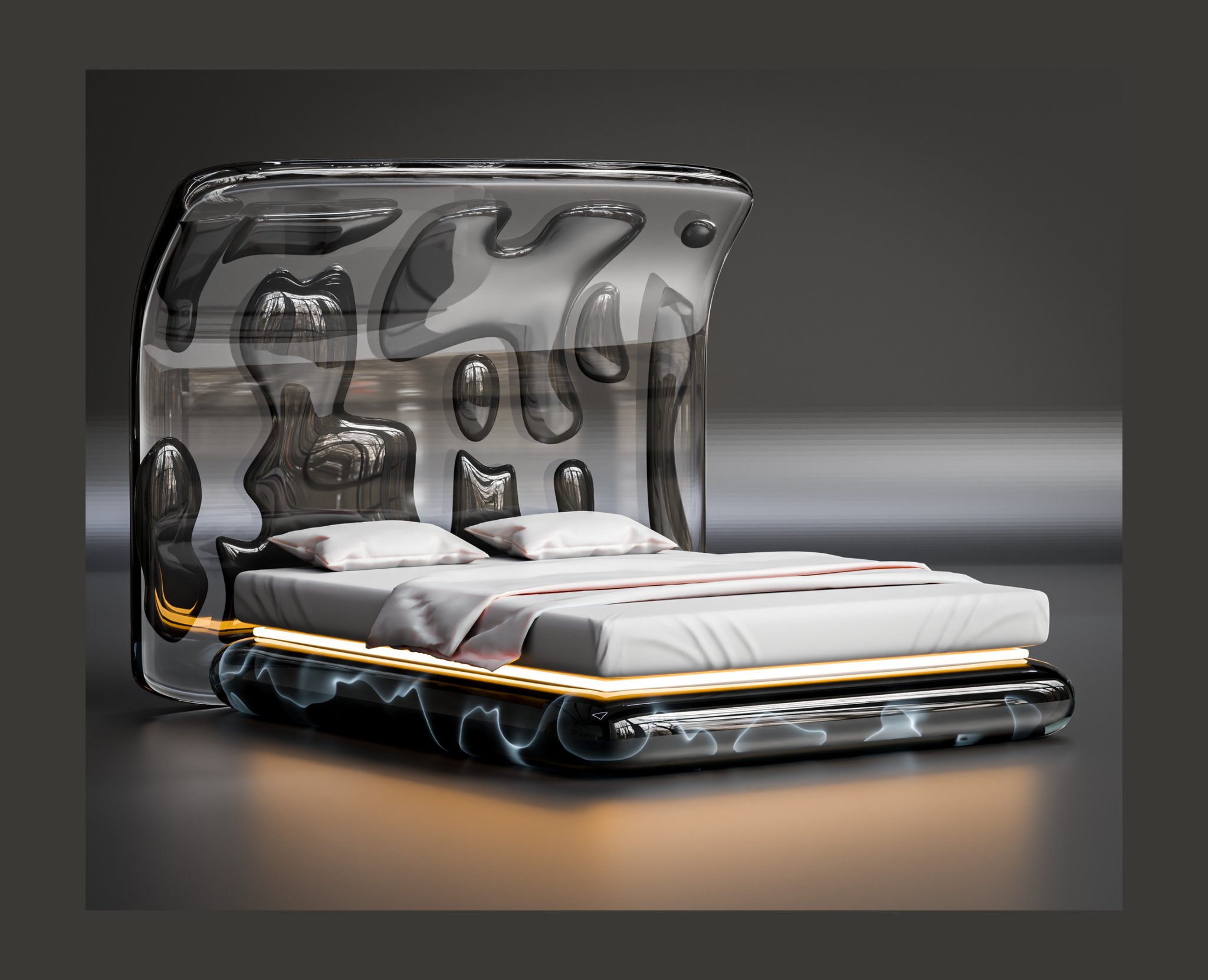 Futuristic Bed | Beds models | BlenderKit