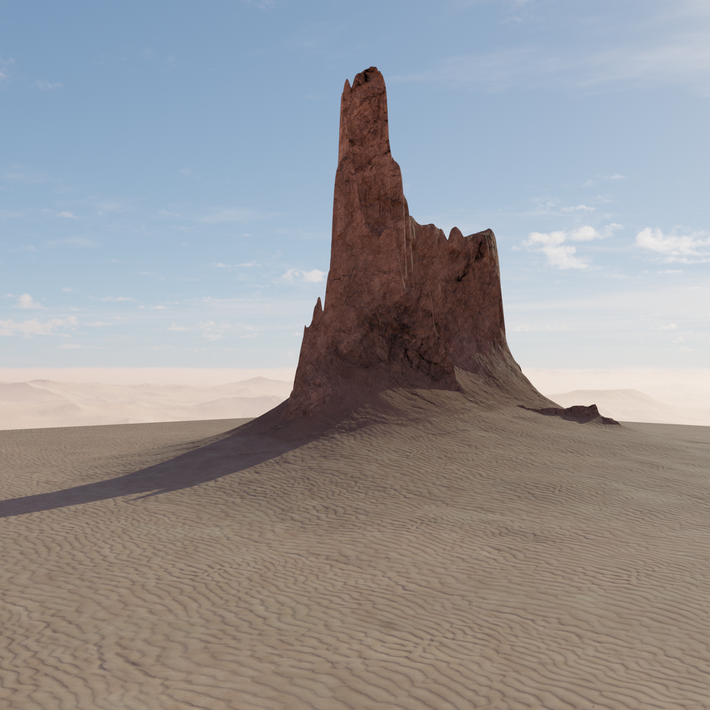Desert Canyon Rock Terrain | Terrains models | BlenderKit