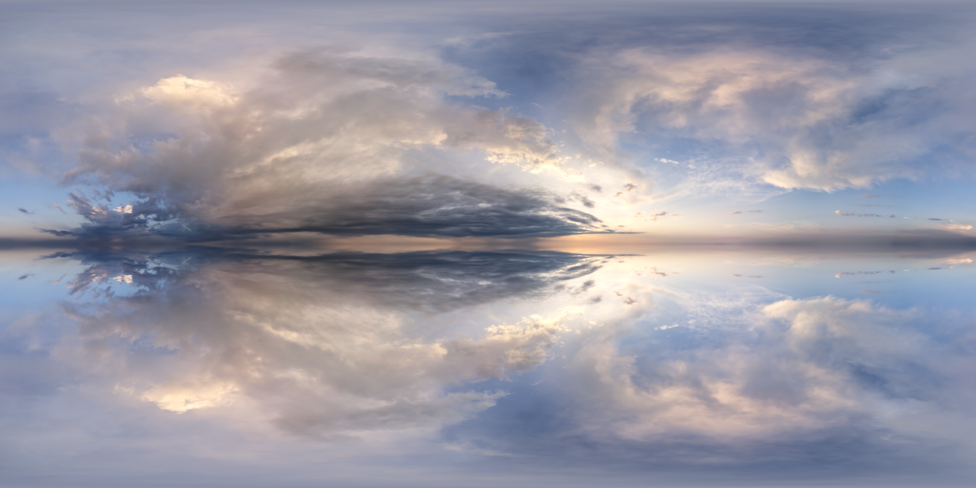 Infinite Sky - Dramatic Cloudy Sunset | Nature HDRis | BlenderKit