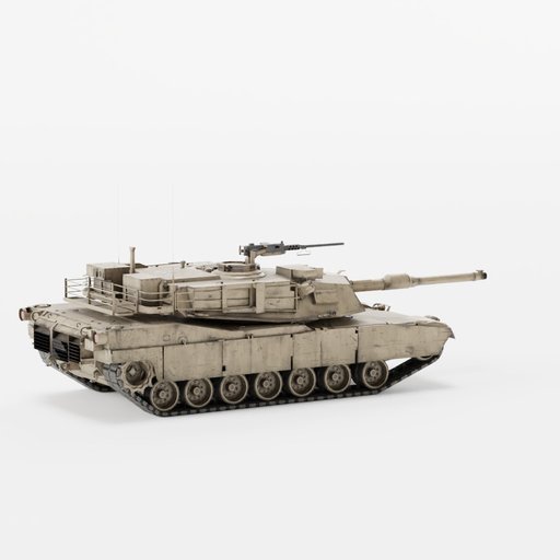 Tank M1A1 Desert | Military Vehicles models | BlenderKit