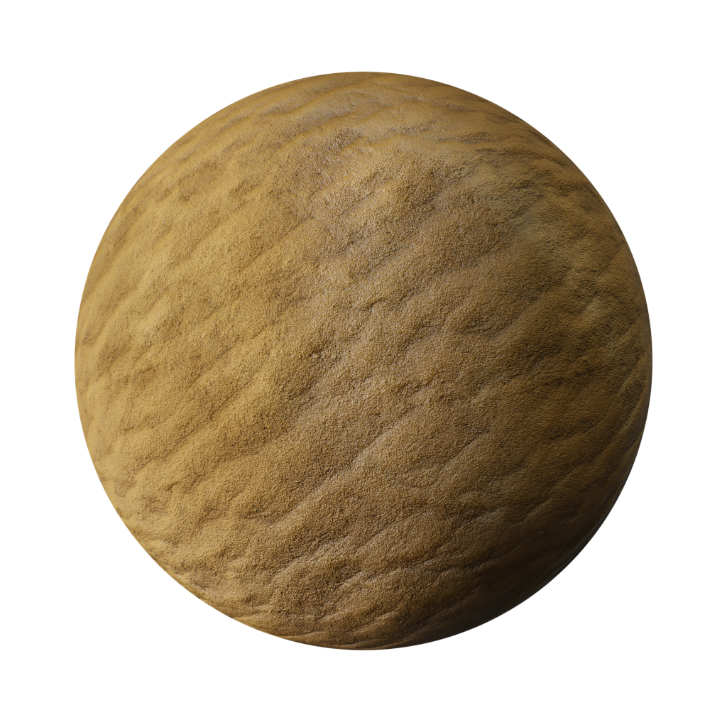 BlenderKit sand material: Stylized Sand by Julio Sillet