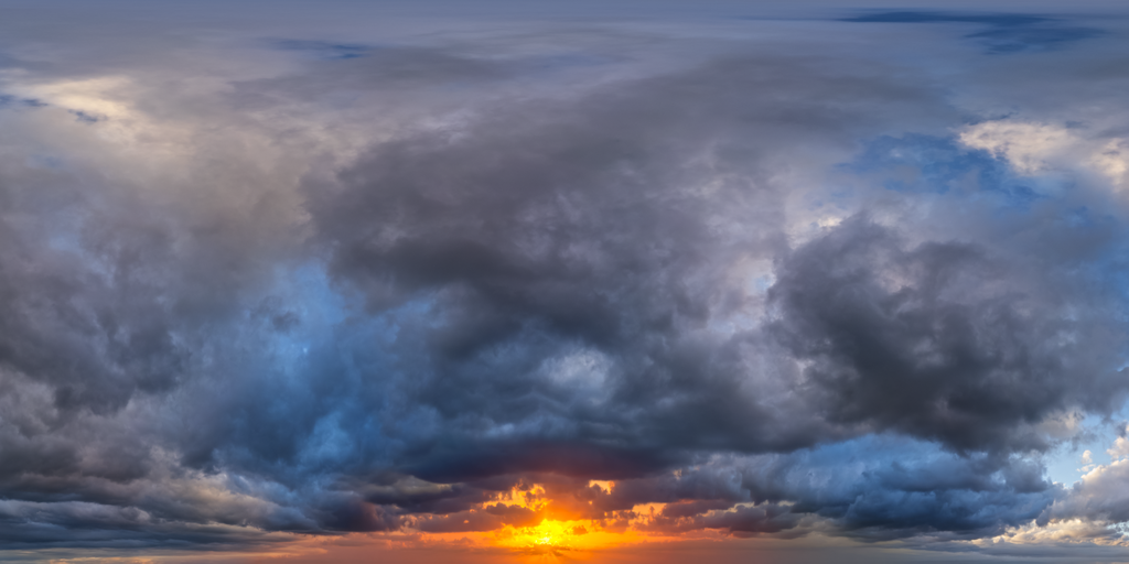 Infinite Real Sky - Clouds Sunset | Nature HDRis | BlenderKit