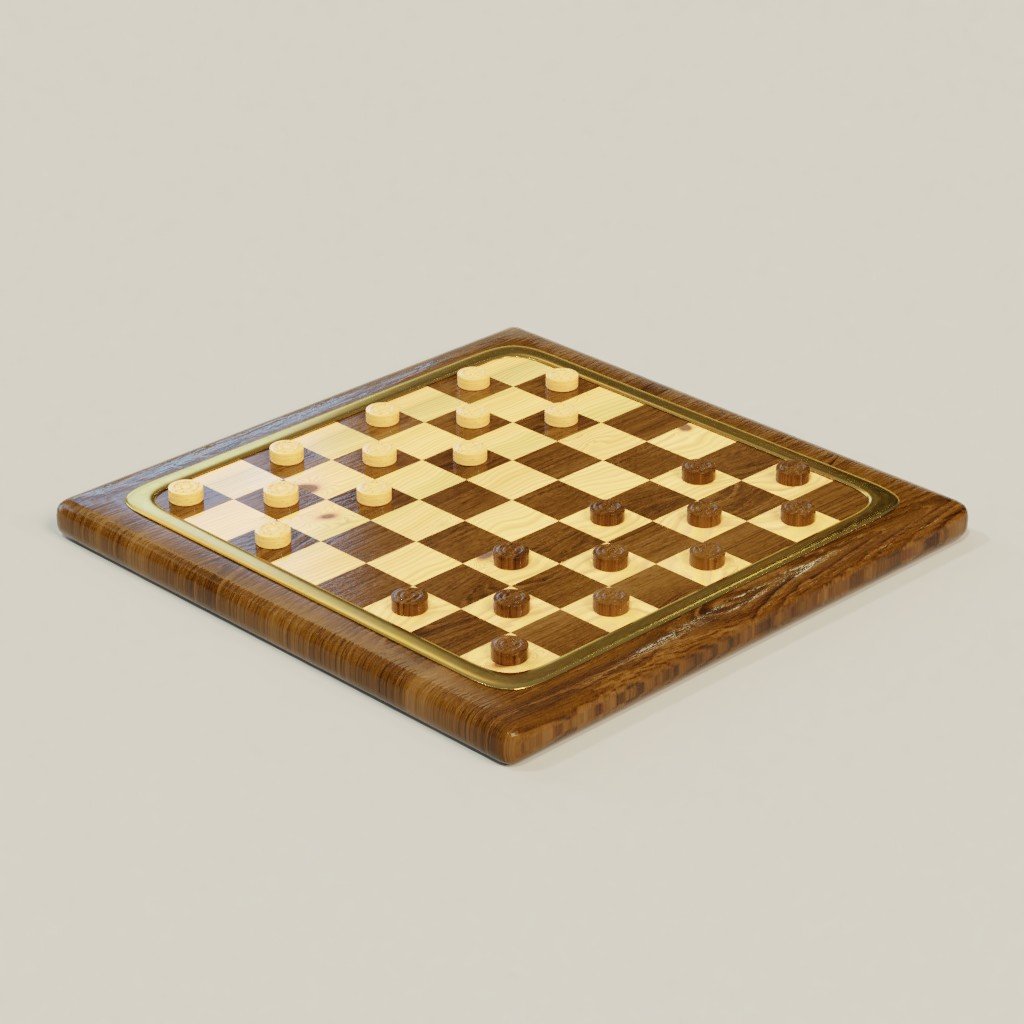 Checkers | FREE Miscellaneous models | BlenderKit