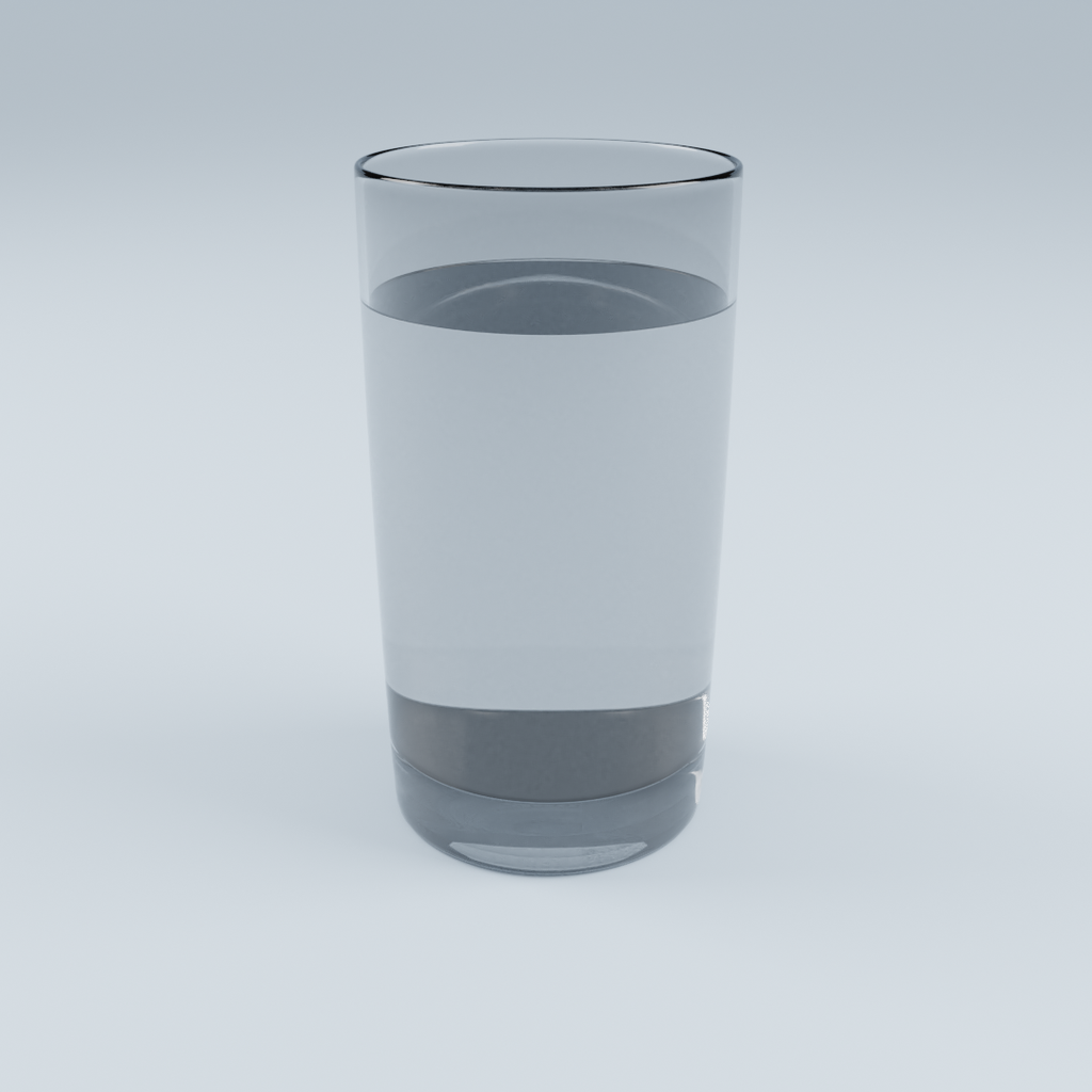 Glass of Water | FREE Beverages models | BlenderKit