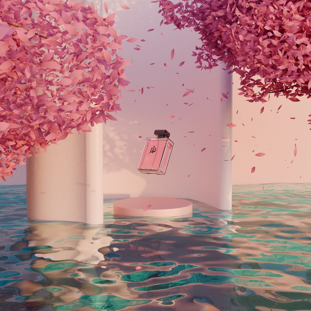 Perfume Prdocut Animation | Mockup scenes | BlenderKit