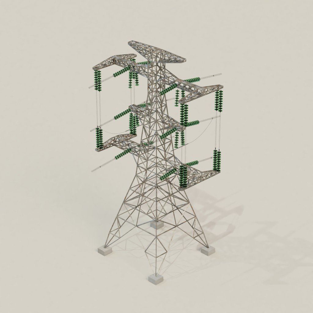 Electrical Transmission Tower | Urban Environment models | BlenderKit