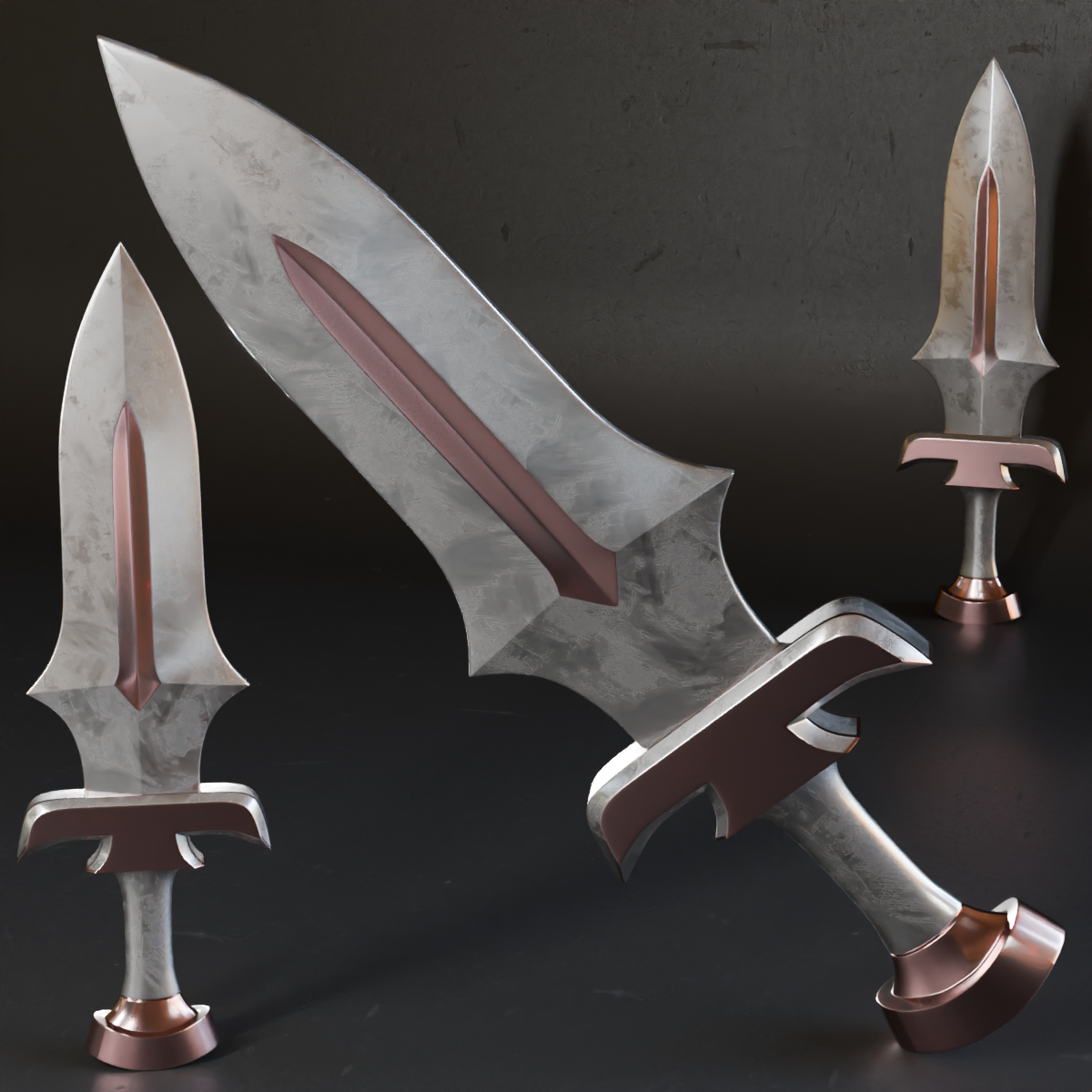 MK BaseMesh Dagger 021 | Historical Weapons models | BlenderKit