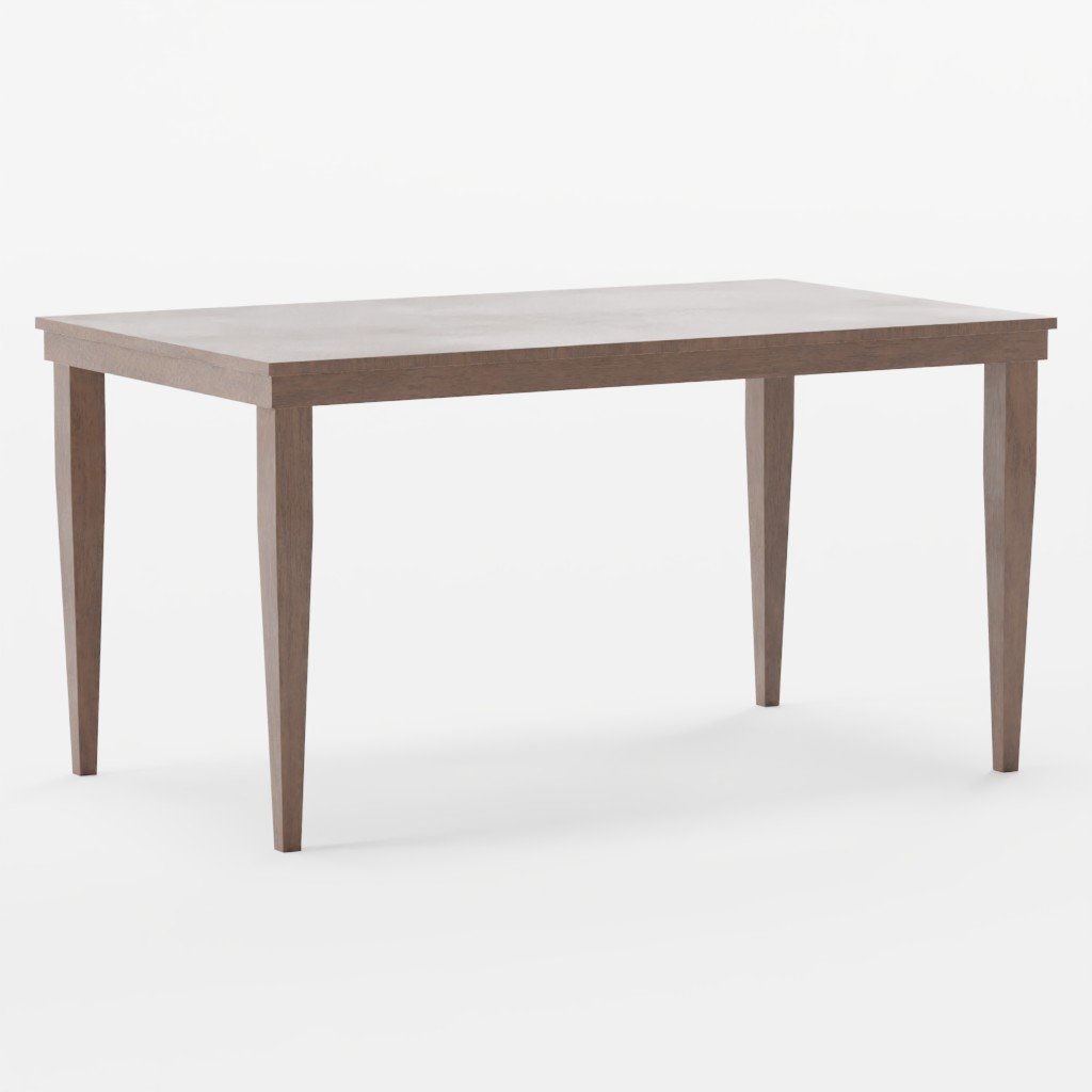Model of a dining table - low-poly | Tables models | BlenderKit