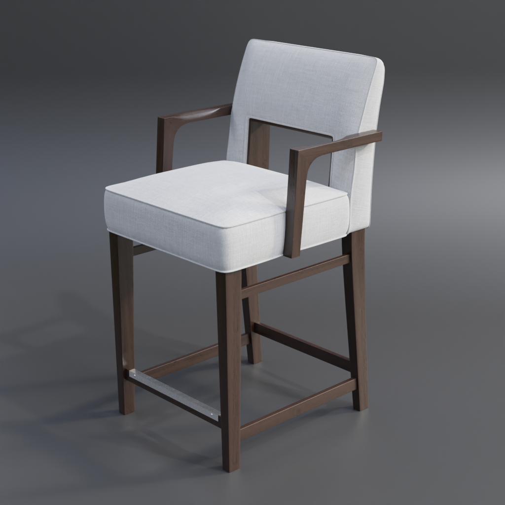Holt Bar Stool | Bar chairs models | BlenderKit