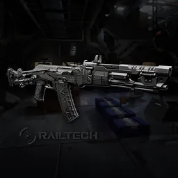 Ak 77 | FREE 3D Sci-Fi models | BlenderKit