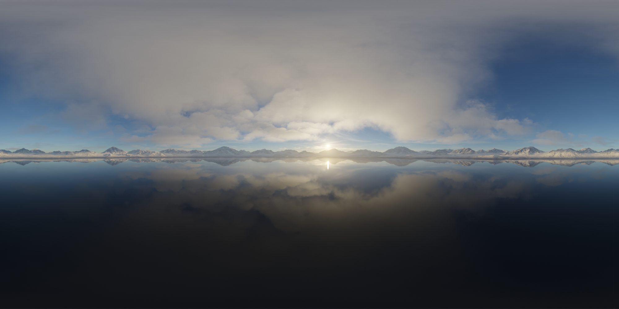 Peaceful Mountain Sunrise at Lake | FREE Landscapes HDRis | BlenderKit