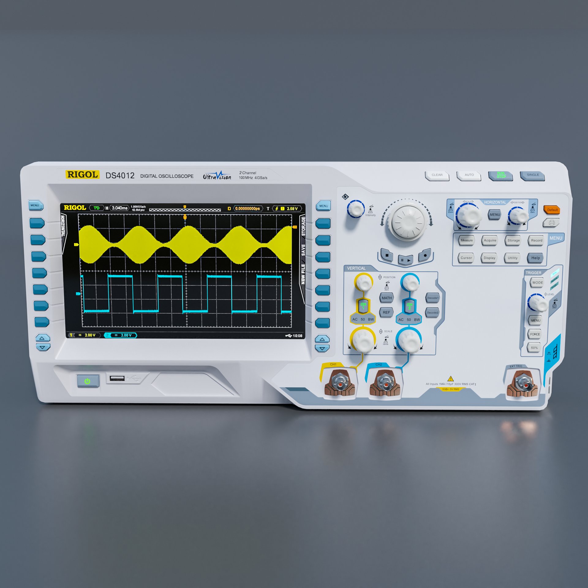 Digital oscilloscope ds4012 rigol | FREE Lab Equipment models | BlenderKit