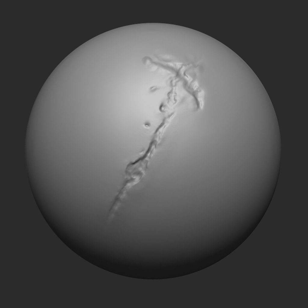 NS Flesh scar messy | scars & wounds brushes | BlenderKit