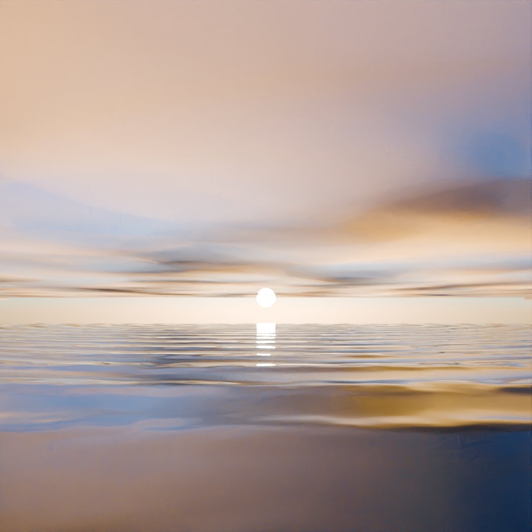 Sunset cloudy ocean | FREE Nature scenes | BlenderKit