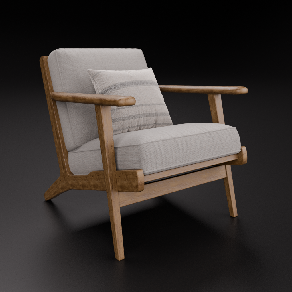 Armchair Albert | Armchairs models | BlenderKit