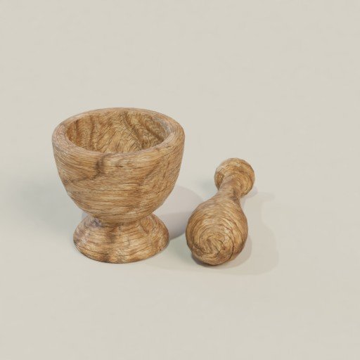 Mortar set | FREE Kitchen Furniture models | BlenderKit