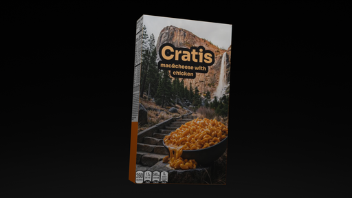 Cratis Mac & Cheese – Game Ready Asset | FREE Food models | BlenderKit