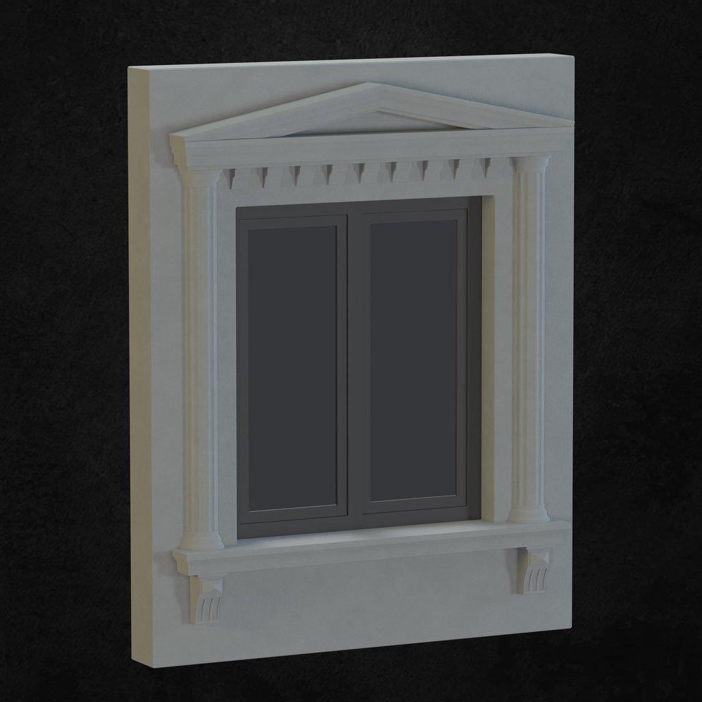 Classical Window | Windows models | BlenderKit