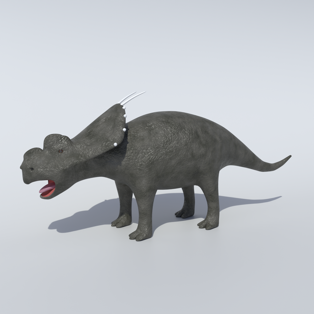 Cartoon Achelousaurus | Dinosaurs models | BlenderKit