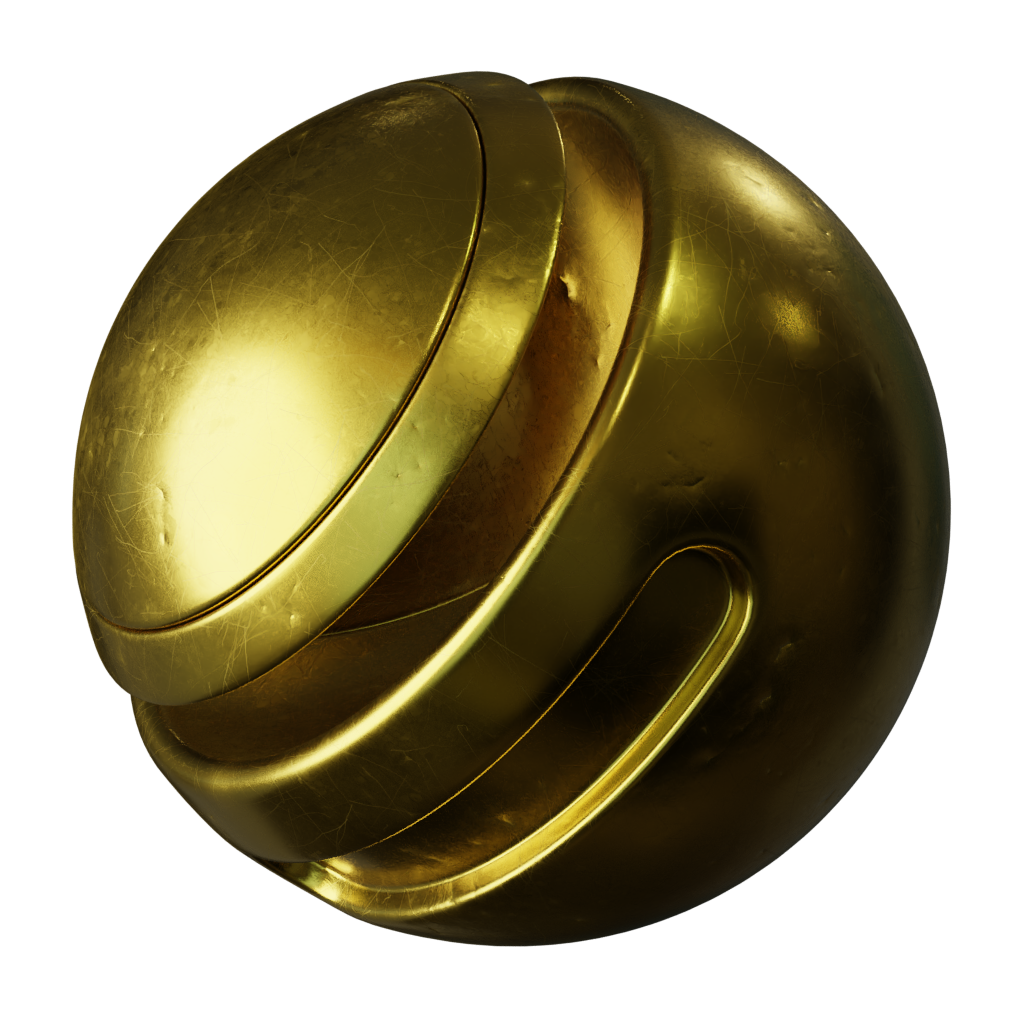 Metallic Gold | FREE metal materials | BlenderKit
