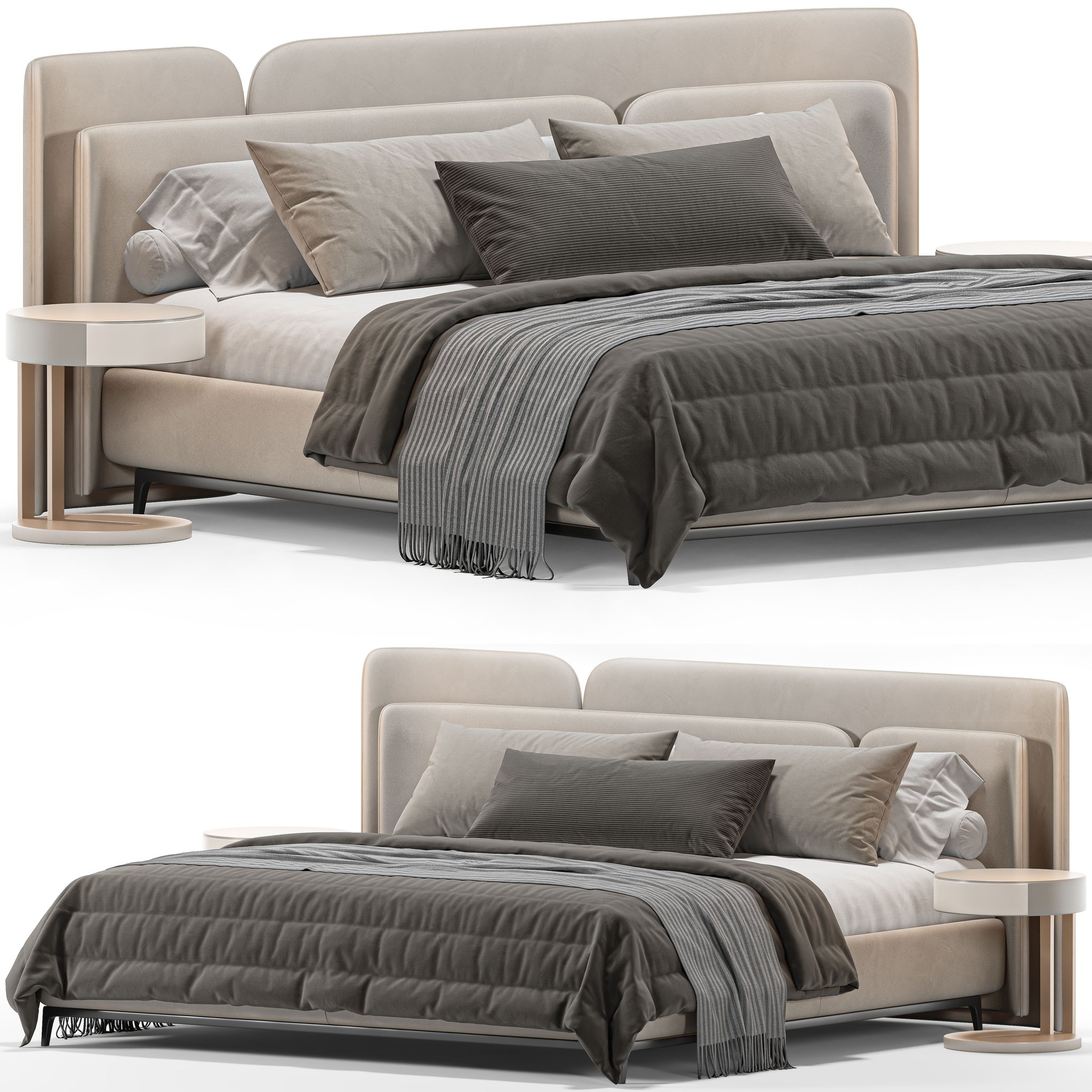 Bed Lauren Bed by The Highwall | Beds models | BlenderKit
