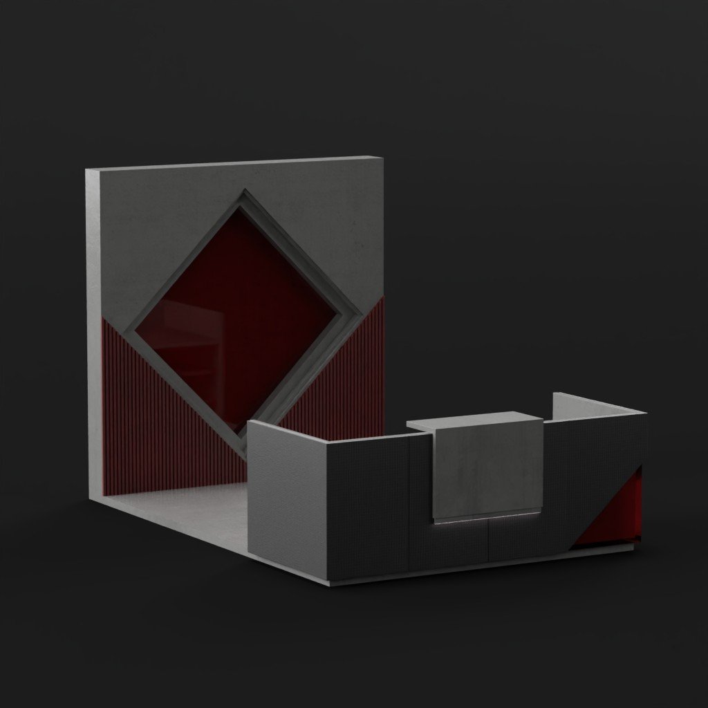 Reception | FREE Desks models | BlenderKit