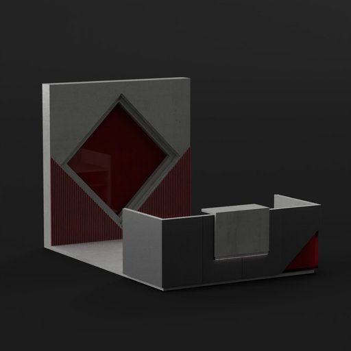 Reception | Desks models | BlenderKit