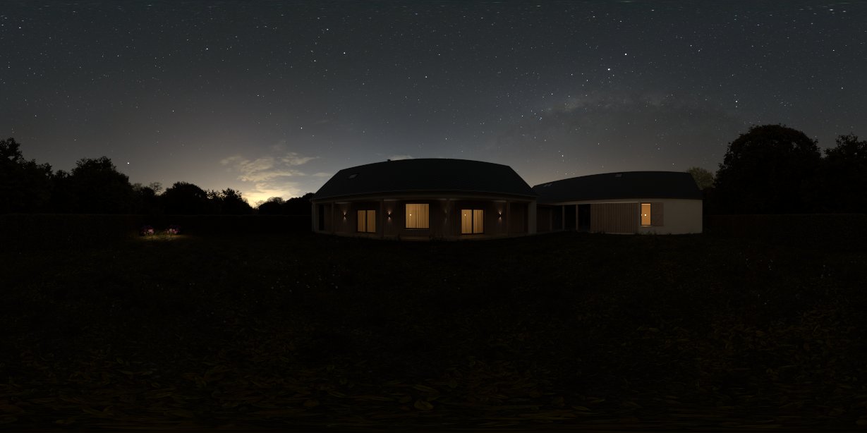 Garden Fall Night | Nature HDRis | BlenderKit