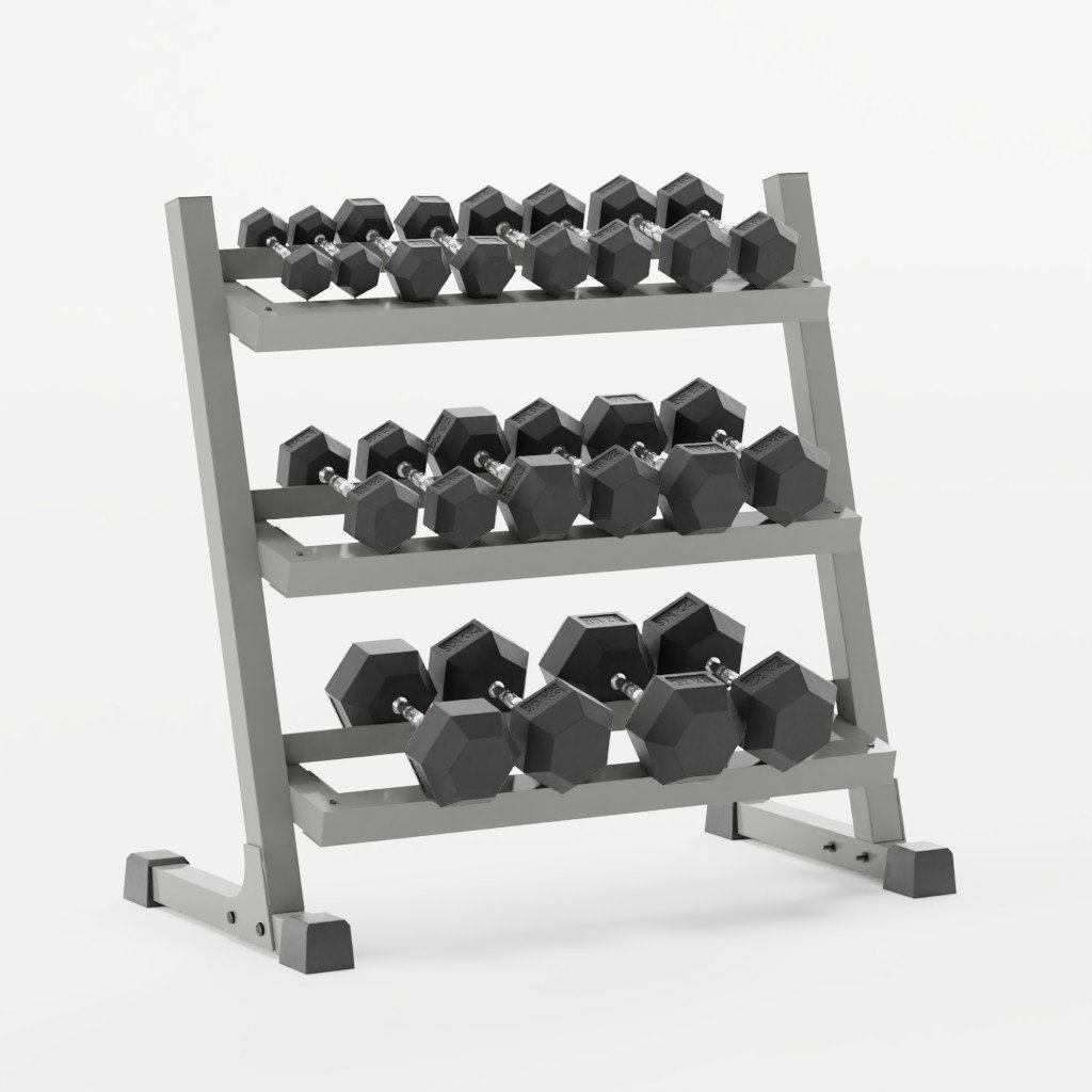 Dumbbell weight rack | Gyms models | BlenderKit