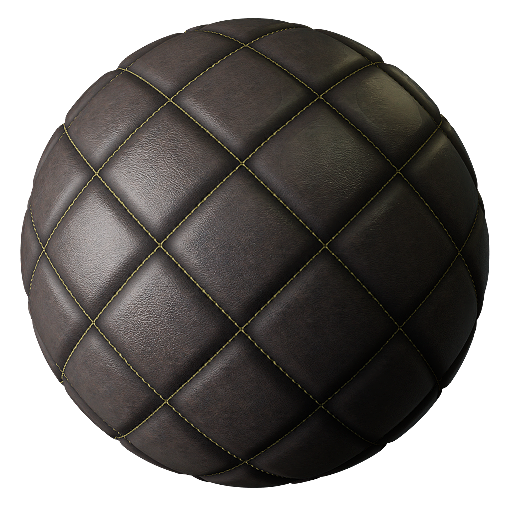 Diamond Quilted Stitch Old Leather Brown | FREE leather materials ...