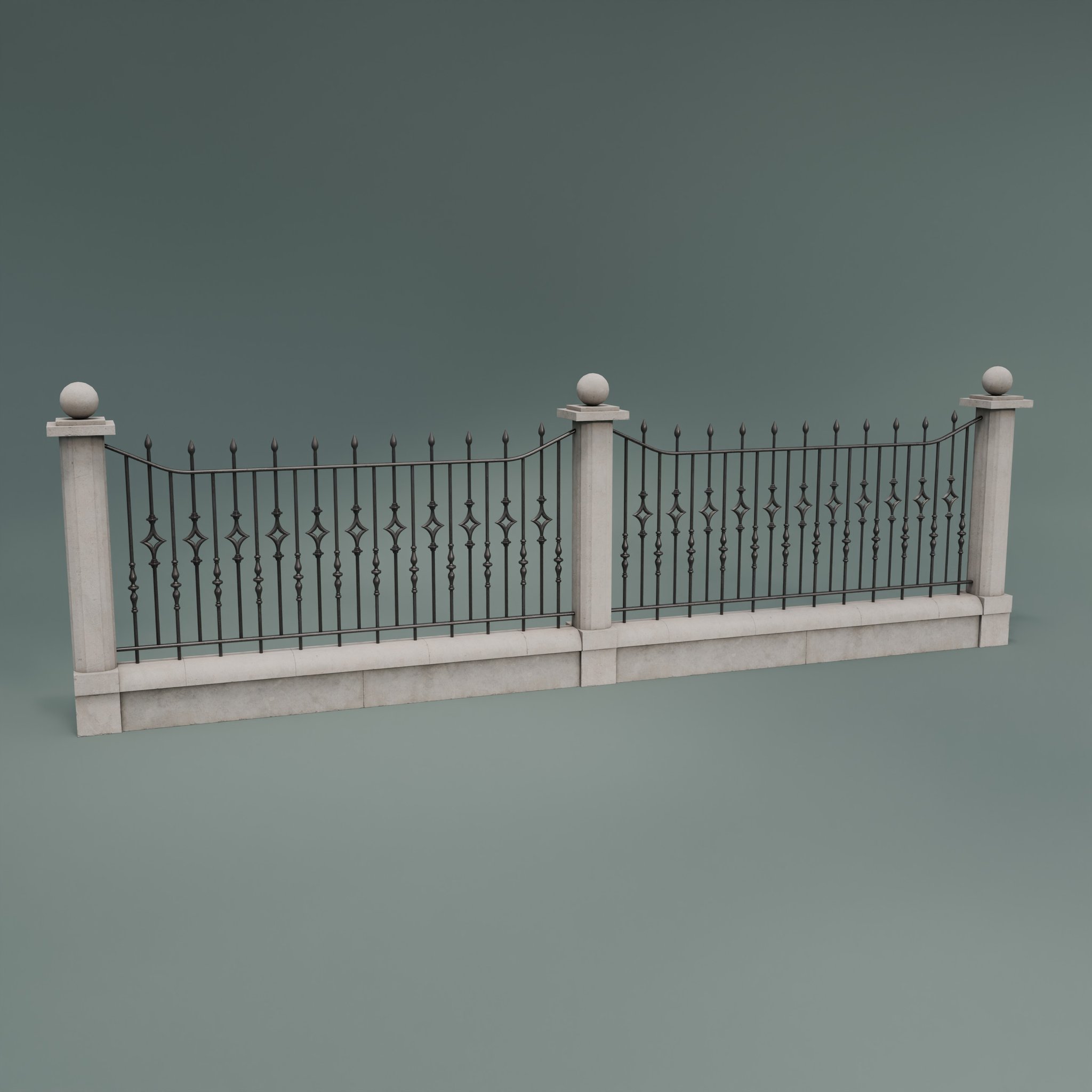 Fence Segment | Fences models | BlenderKit