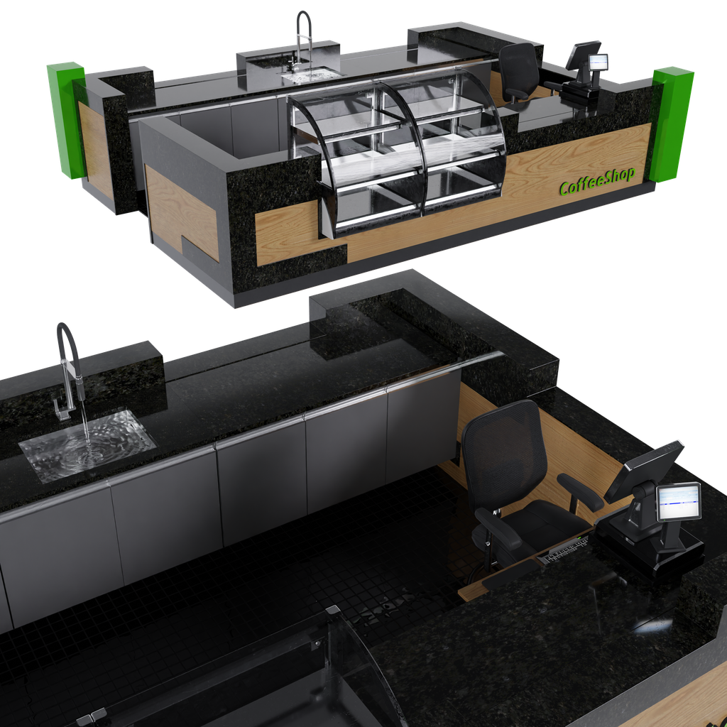 CoffeeShop | Restaurant / Bar models | BlenderKit