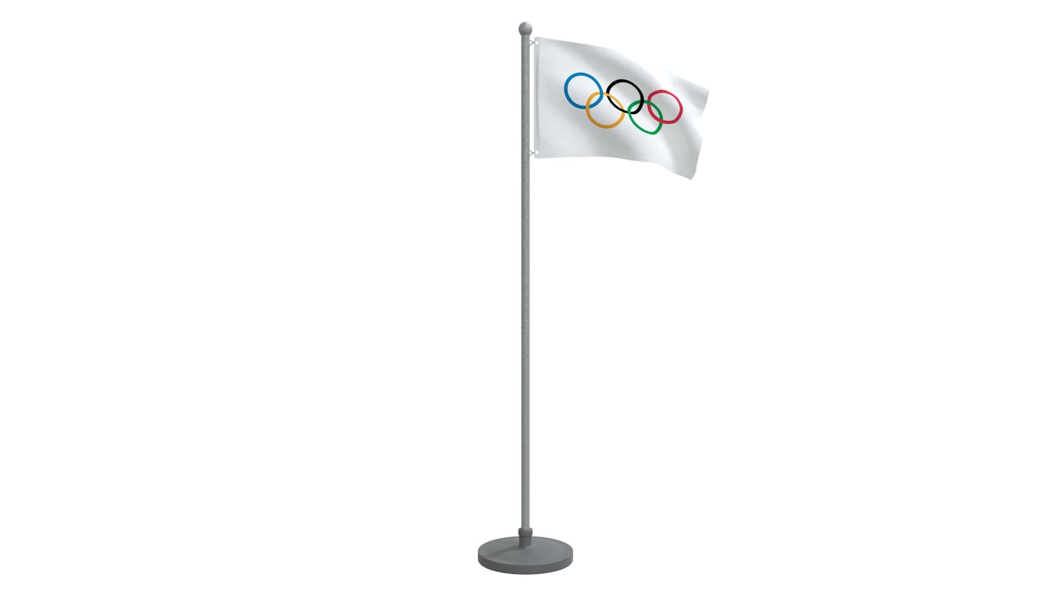 Animated Flag of Olympic | Exterior Elements models | BlenderKit