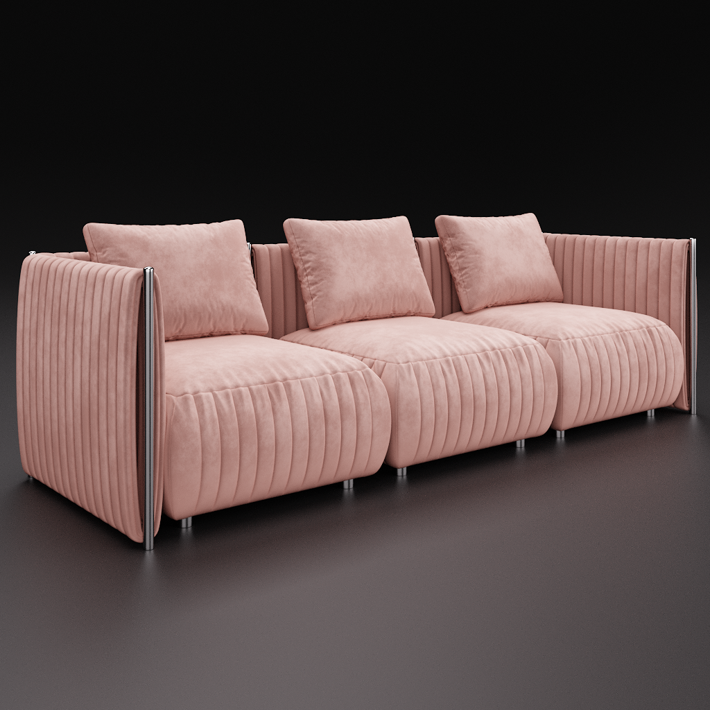 Sofa Metis | 3D Sofa models | BlenderKit