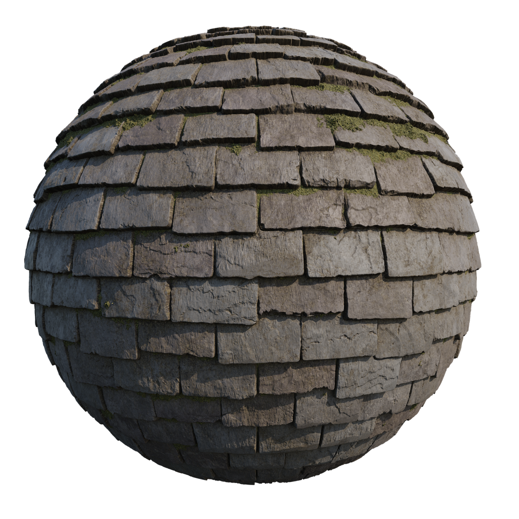 Slate Roof Tiles | FREE roofing materials | BlenderKit