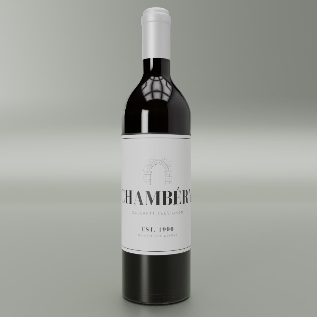 Wine Bottle | Beverages models | BlenderKit