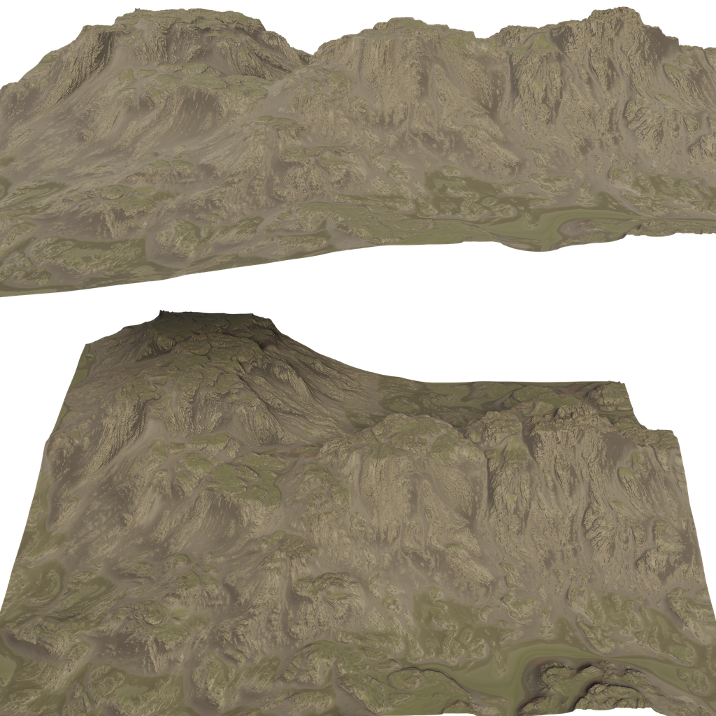 Sediment Mountain Range | Terrains models | BlenderKit