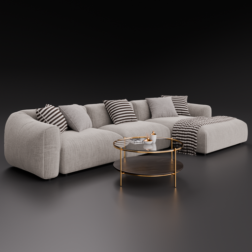 Sofa Daily Sectional | Sofas models | BlenderKit
