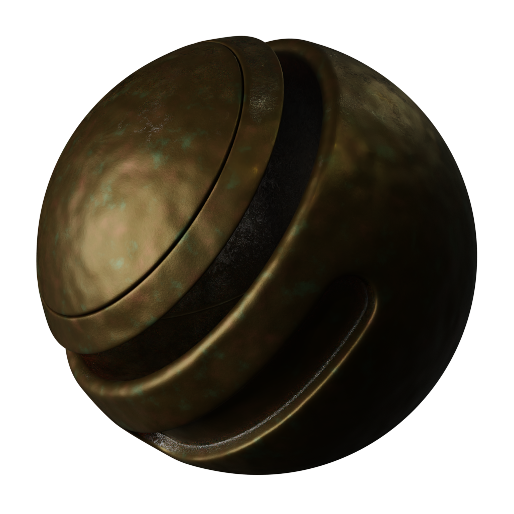 Antiqued Oxidized Brass | FREE metal materials | BlenderKit