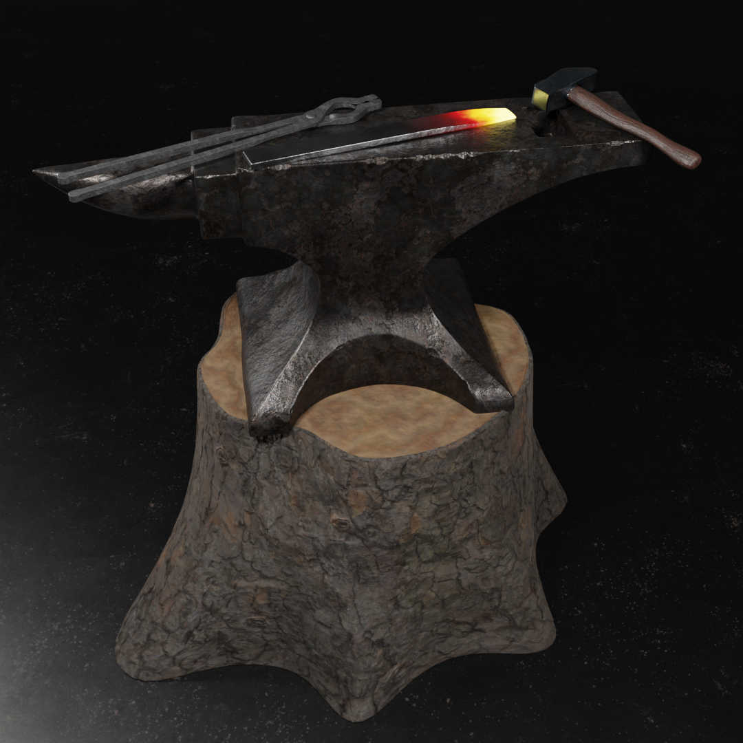 Blacksmith Equipment | Industrial models | BlenderKit